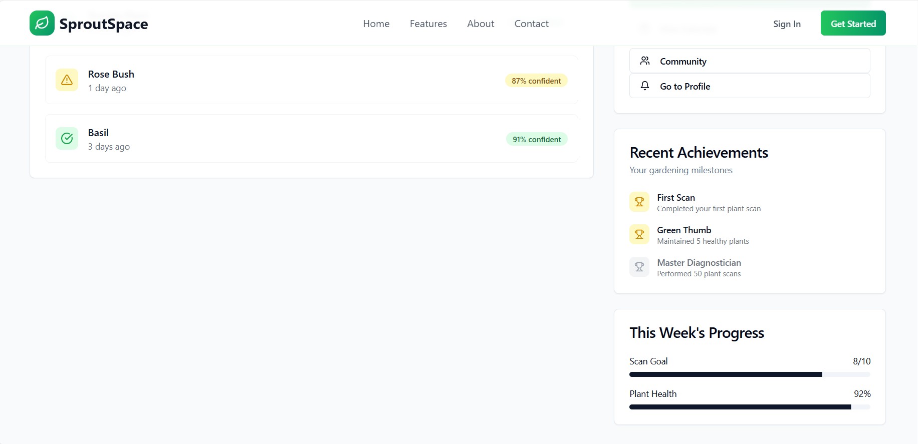 SproutSpace: AI Powered Plant Health Diagnostics | sproutspace